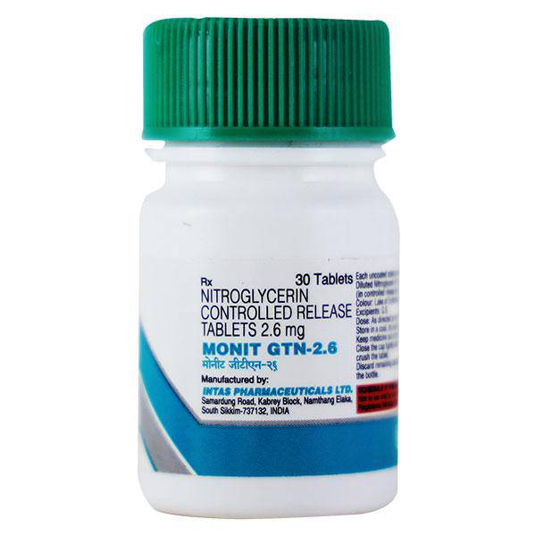 Monit Gtn 2.6mg Tablet 30'S | ANJANI MEDICAL